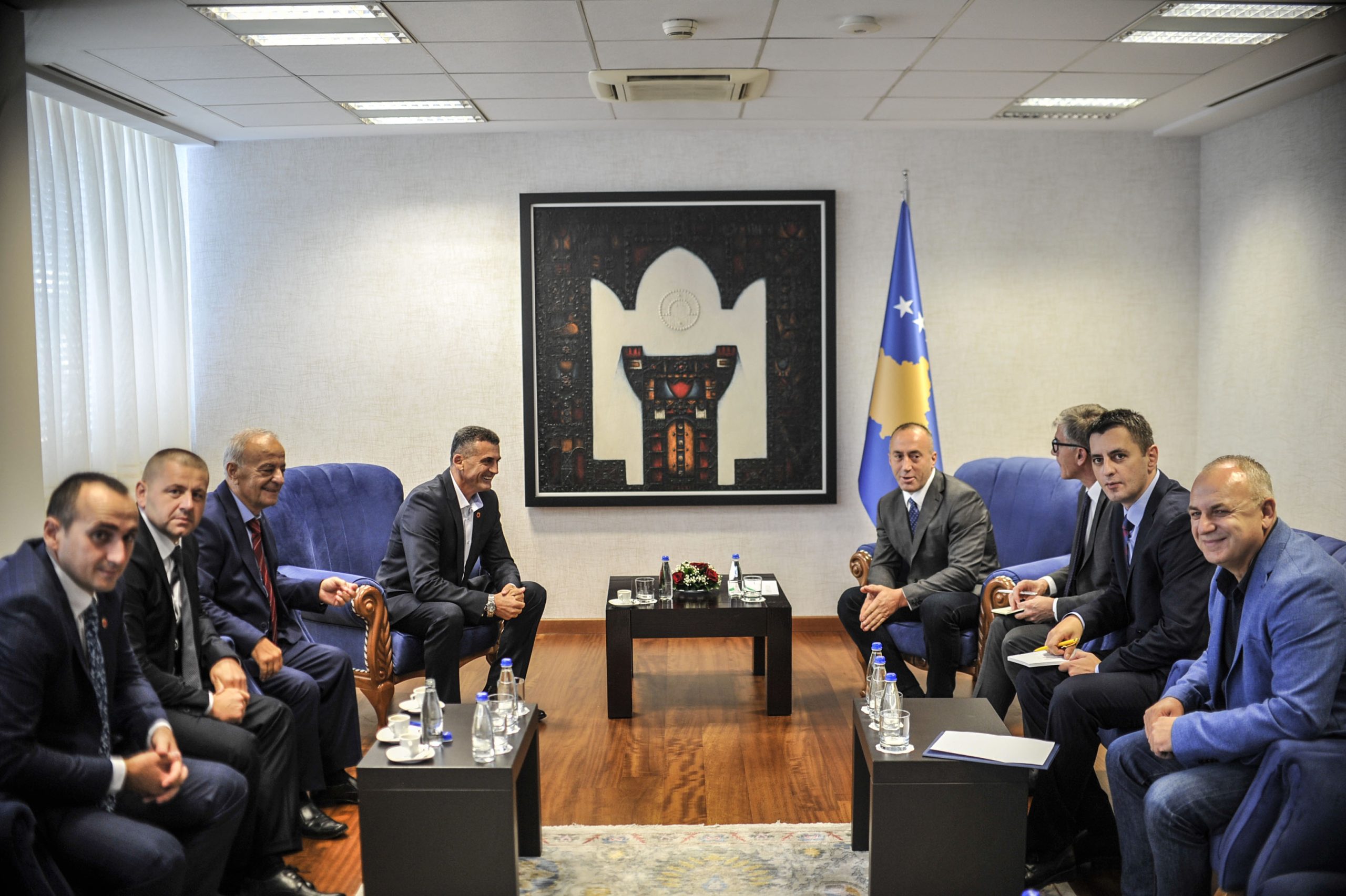 Prime Minister Haradinaj hosted leaders of four OWV of KLA, from ...