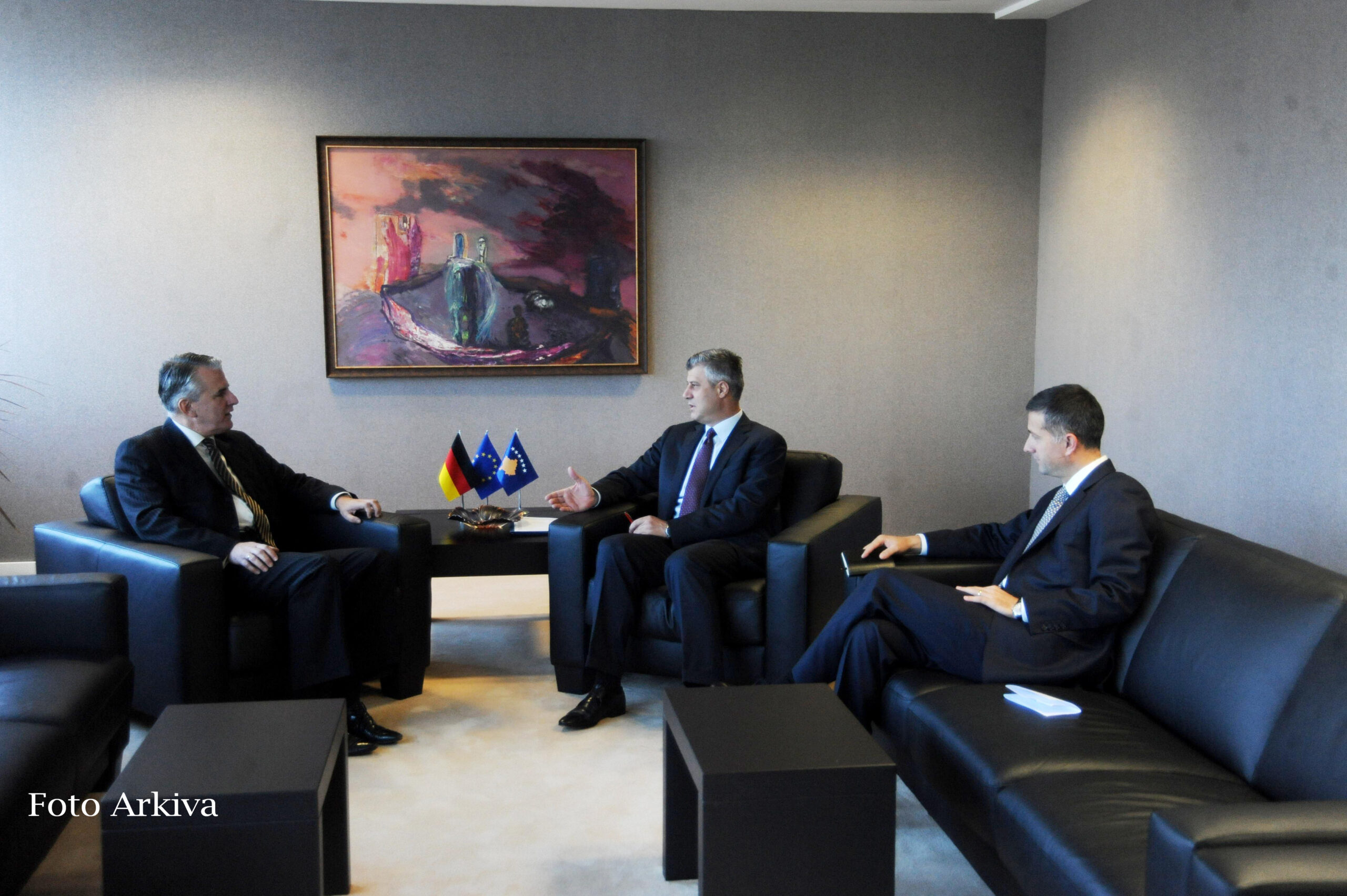 Prime Minister Hashim Thaçi hosted a farewell meeting with the ...